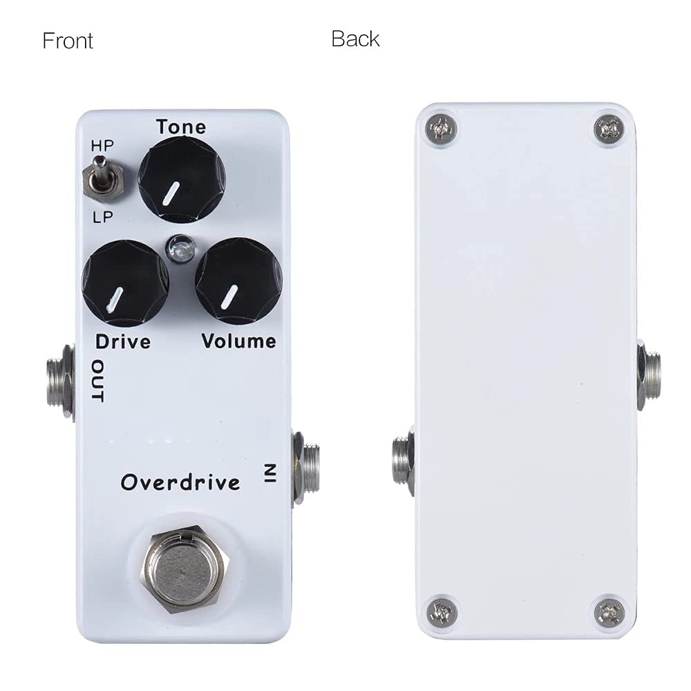 ZYZMH Mini Guitar Effect Pedal Obsessiver Compulsive Overdrive True Bypass Zinc-Aluminium Alloy Body