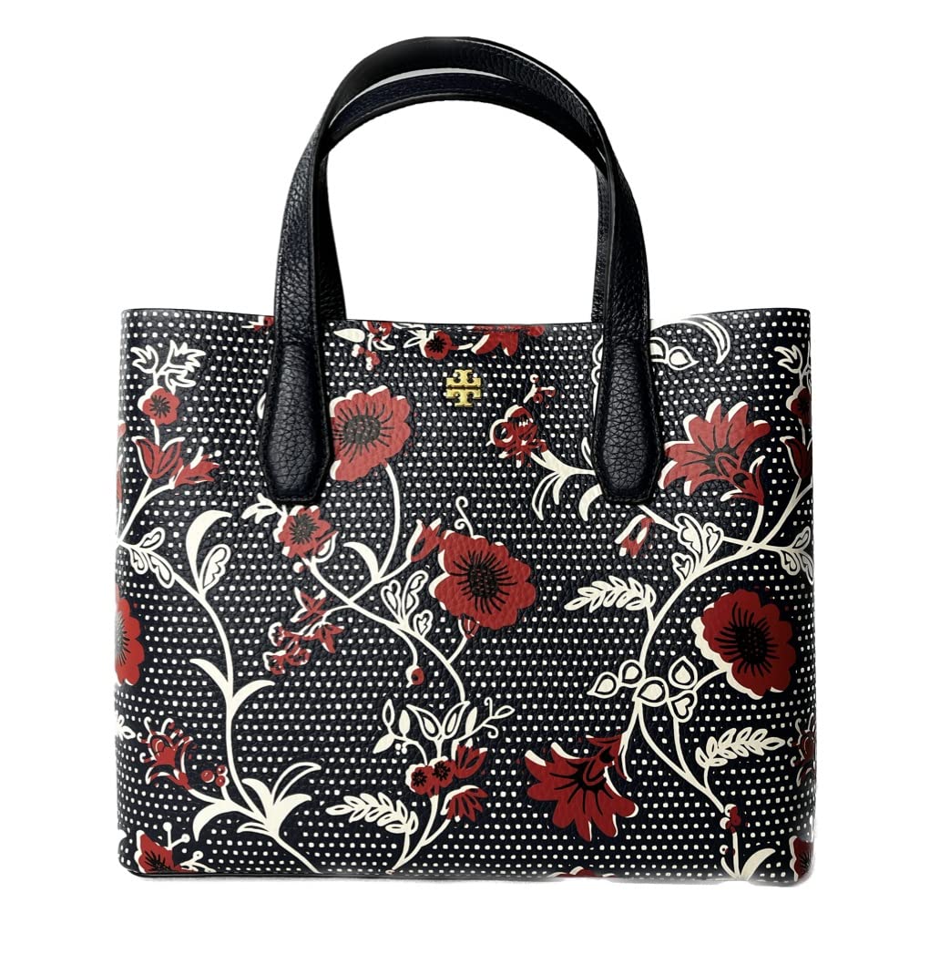 Tory Burch Blake Printed Small Tote 139347 Retro Batik HBGS - Combo A (Navy - Red) 417 One Size