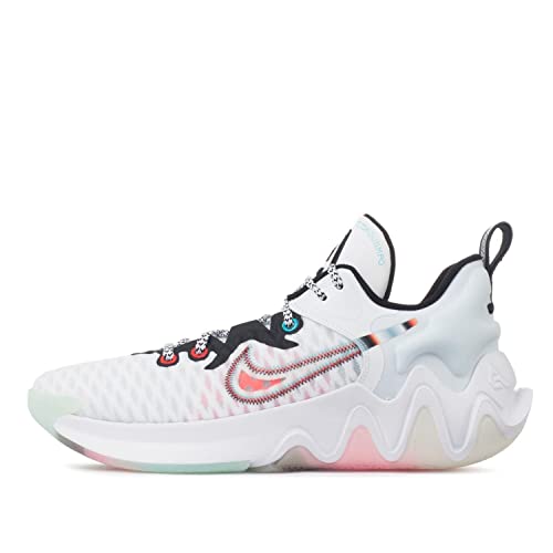 Nike Men's Giannis Immortality Basketball Shoes, White/Clear-Black, 14 M US