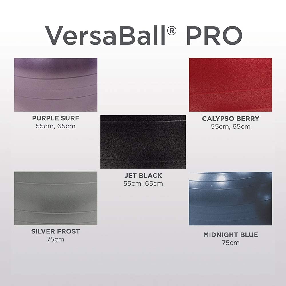 Power Systems Versa Ball Pro Stability Ball (Calypso Berry, 55cm)