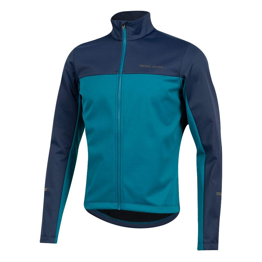 PEARL IZUMI Men's Quest AmFIB Cycling Jacket, Navy/Teal, X-Large