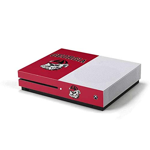 Skinit Decal Gaming Skin Compatible with Xbox One S Console - Officially Licensed College Georgia Bulldogs Design