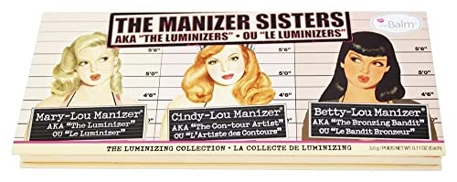 theBalm Manizer Sisters Palette, Multi-Tasking Highlighters, Shimmers, & Shadows