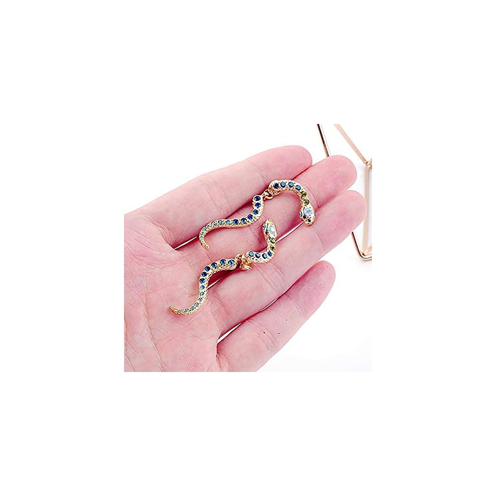 Rofeego Snake Front Back Earrings,Unique Lightweight Costume Earring