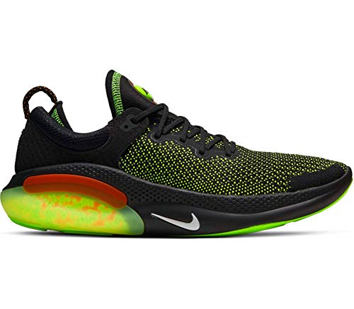 Nike Men's Joyride Run Flyknit Running Shoes (13, Black/White/Electric Green/Kumquat)