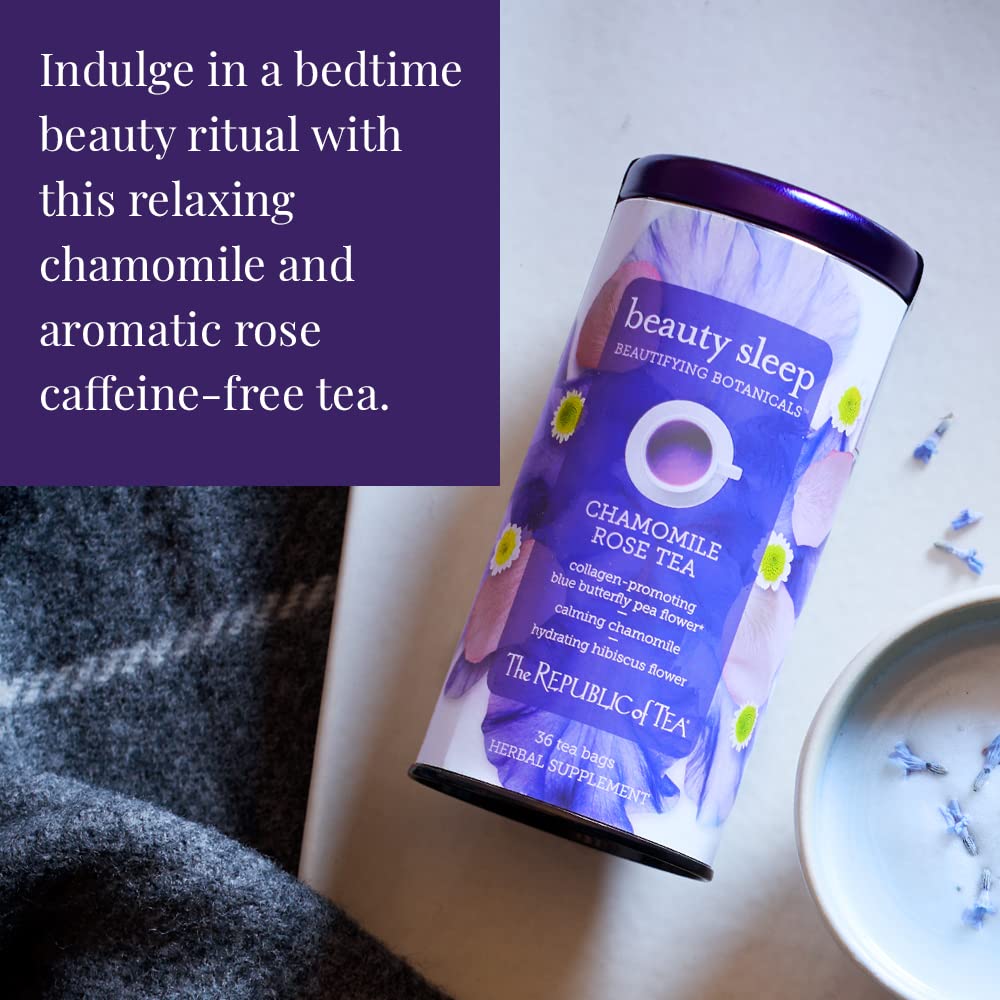 The Republic of Tea Beautifying BotanicalsĀ® Beauty Sleep Chamomile Rose Herbal Tea Bags (36 count)
