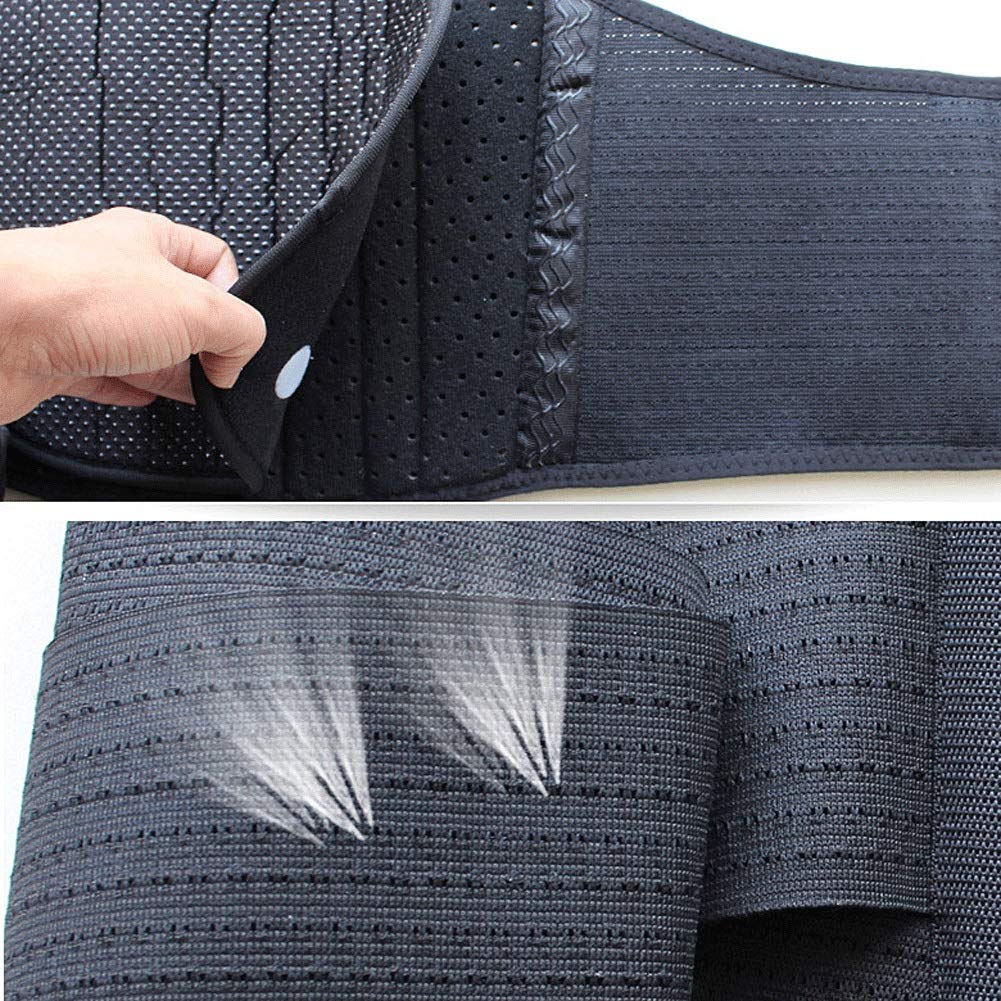 TANGIST Back Support Belt,Lower Back Brace Massage Self-heating Magnetic Therapy Belt For Pain Relief And Injury For Men Women (Size : XL 49.2")