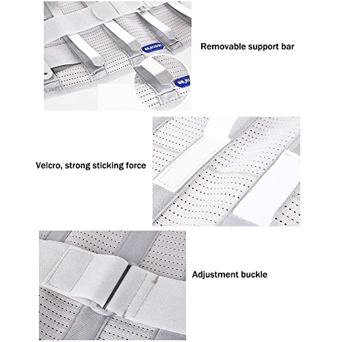 TANGIST Lower Back Brace With Heating Pad For Lifting At Work Scoliosis Pain Relief Brace For Herniated Disc And Sciatica Back Support Belt With Dual Adjustable Straps (Size : M/Medium)