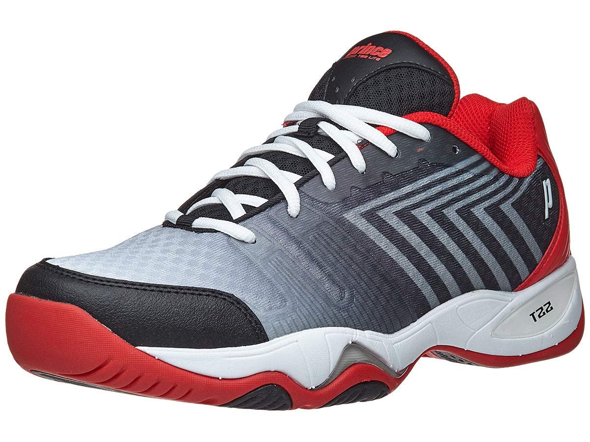 Prince T22 Lite Bk/Wh/Rd Men's Shoe 11.5 Black/White/Red