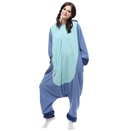 ROYAL WIND Pajama Halloween Costumes for Adult and Teenagers Blue S