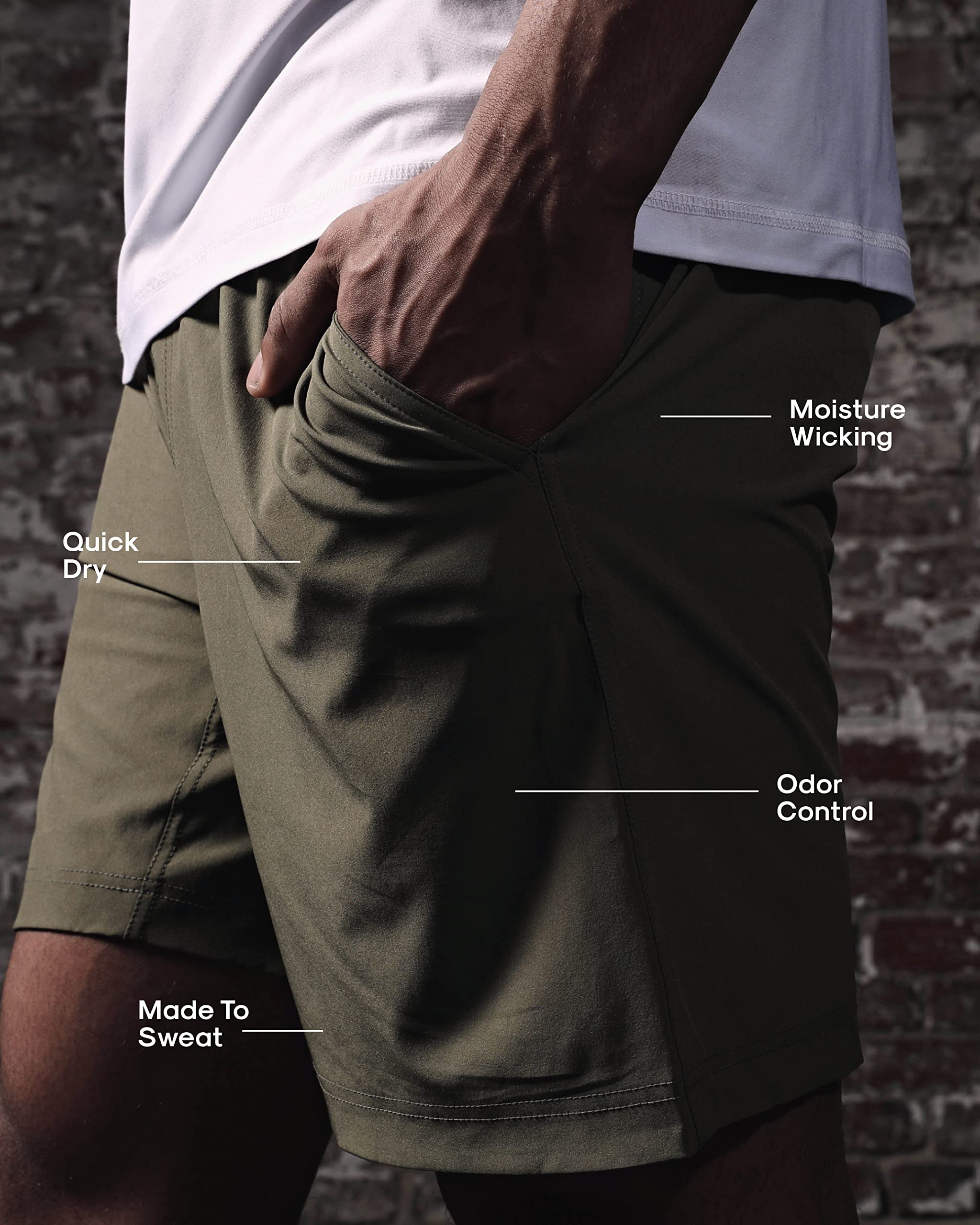 True Classic Quick Dry Active Mens Shorts, Premium Mens Athletic Shorts, Workout Shorts, and Running Shorts for Men. Navy, Large