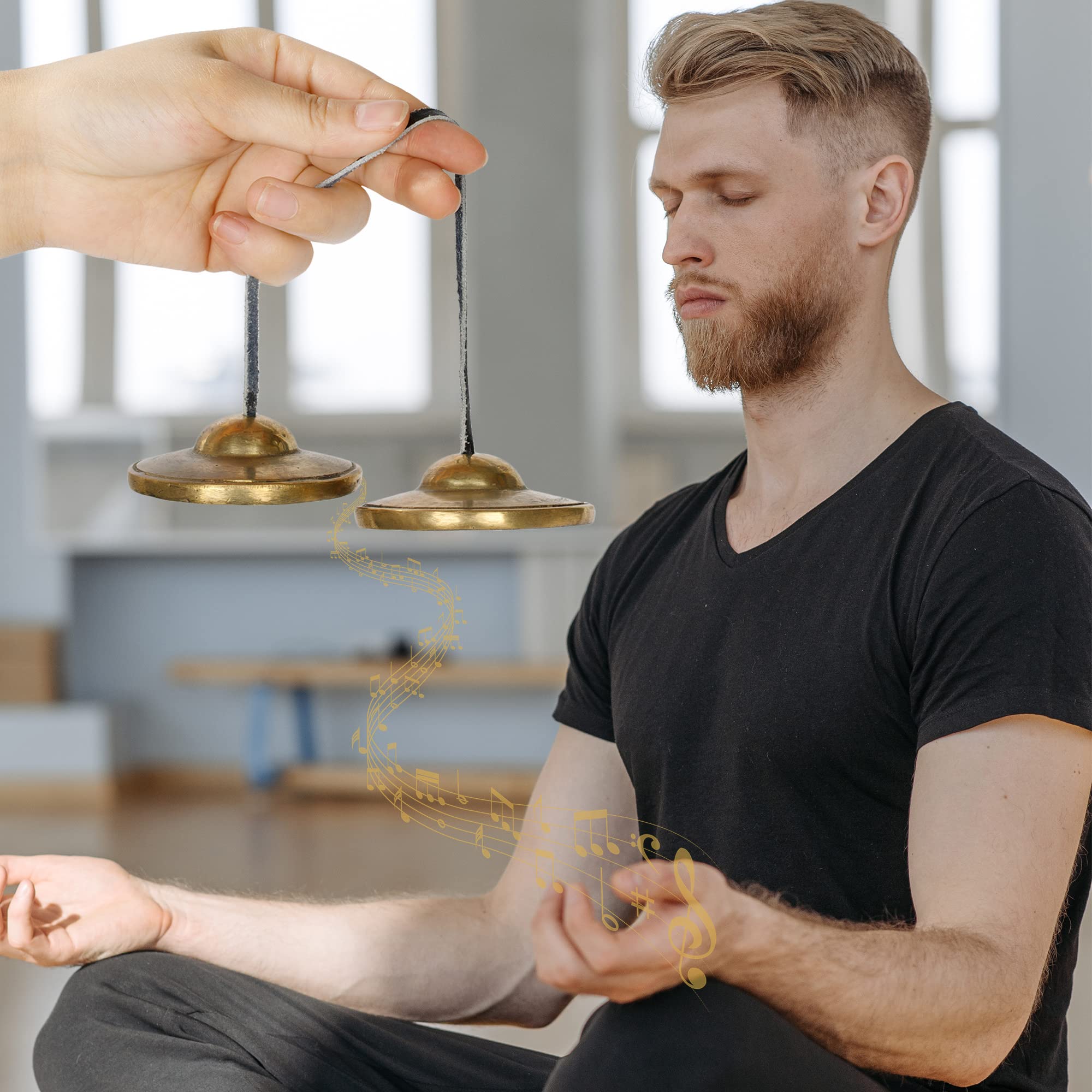 ZenBless Tibetan Tingsha Cymbals, with Storage Box and Fabric Case, Meditation Brass Chime Bells, Low and Mellow Voice for Spiritual Healing Mindfulness, Yoga Buddhist, Relaxation Musical Instruments