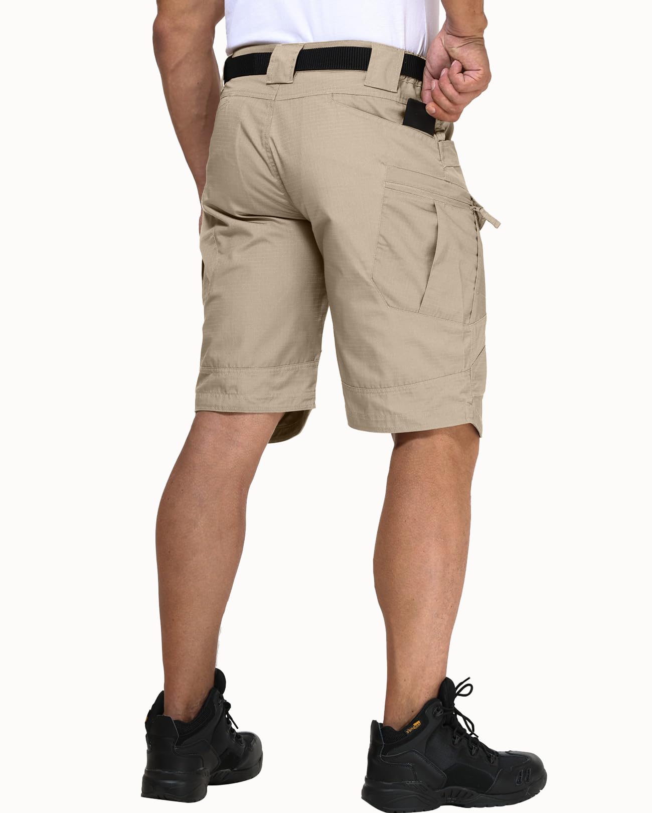 URBEST Tactical Shorts for Men Waterproof Breathable Quick Dry Hiking Fishing Cargo Shorts with Multi Pockets(NO Belt)