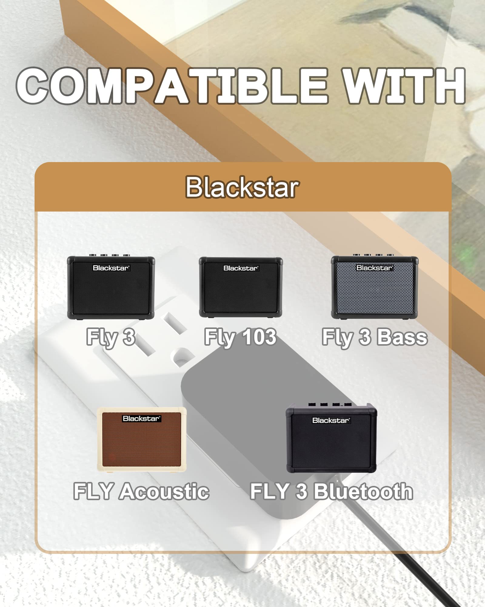 Replacement for Blackstar Fly 3 Power Supply Compatible with 6.5V Blackstar Fly3 PSU1FLY SW10-06501500-W Guitar Bass Amp AC Adapter