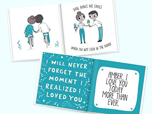 Personalized Book for Boyfriend, Girlfriend, Partner, Anniversary | Book of Us (Hardcover)