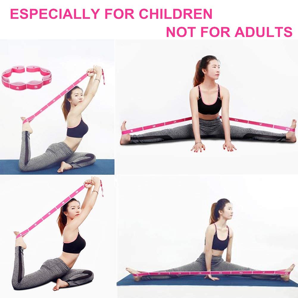 TOMENGBEIAABBCC Children's Dance Training Elastic Band, 8 Loops, Polycotton, Basic Style, Yoga Equipment for Home Workouts