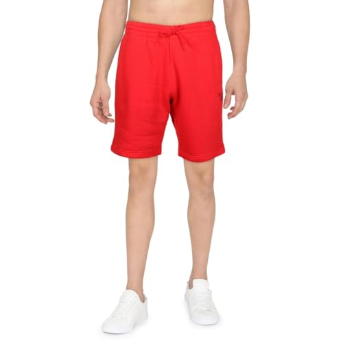 Reebok Men's Standard Identity Shorts, Vector Red/Small Logo Black