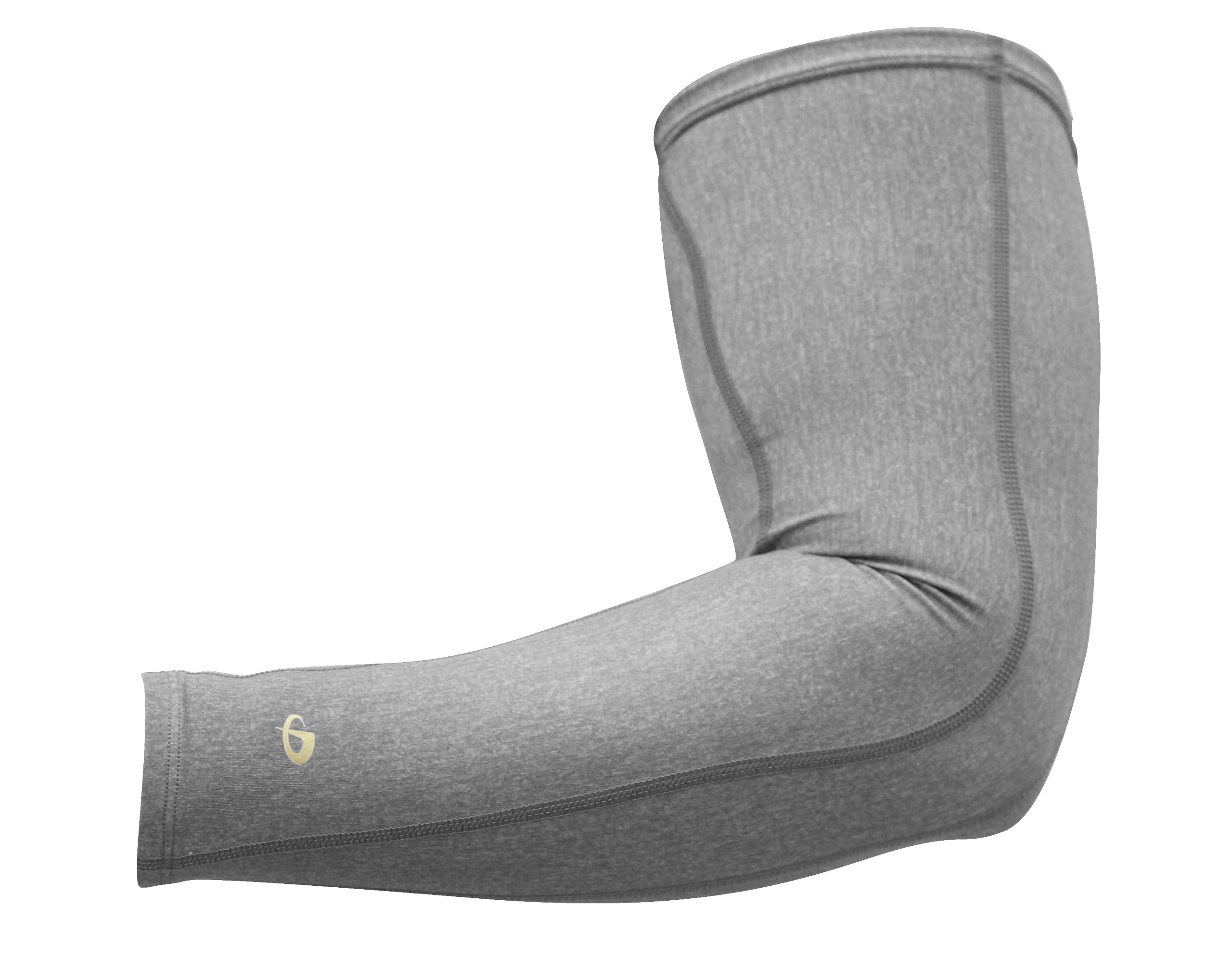 Phiten Titanium Compression Single Arm Sleeve, Heather Gray, Medium