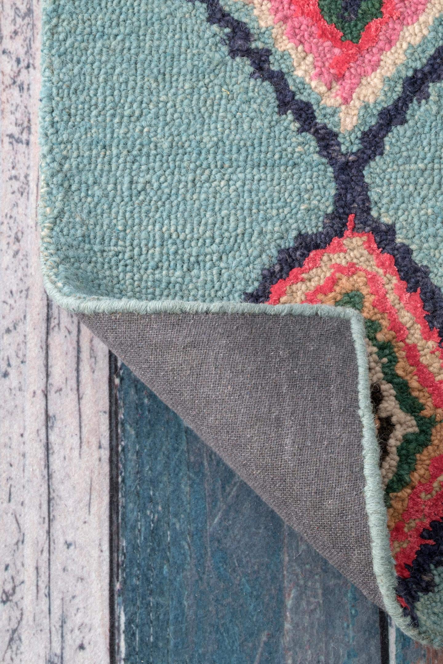 NuLOOM Hand Tufted Belini Area Rug, 4' x 6', Turquoise