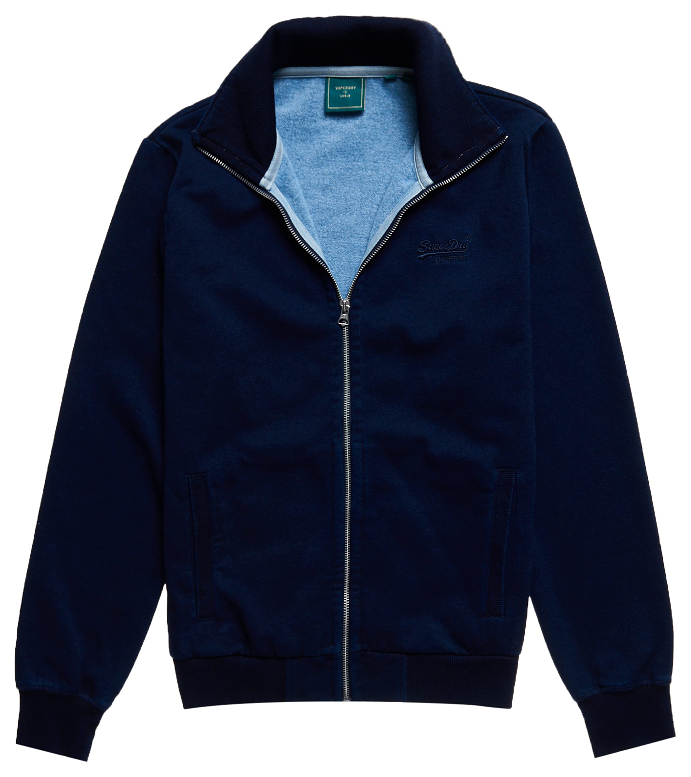 Superdry Men's Vintage Logo EMB Zip Track, Rhubarb Marl, Small