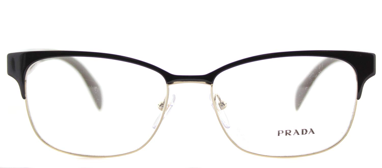 Prada PR65RV Eyeglass Frames DHO1O1-55 - Brown On Pale Gold PR65RV-DHO1O1-55