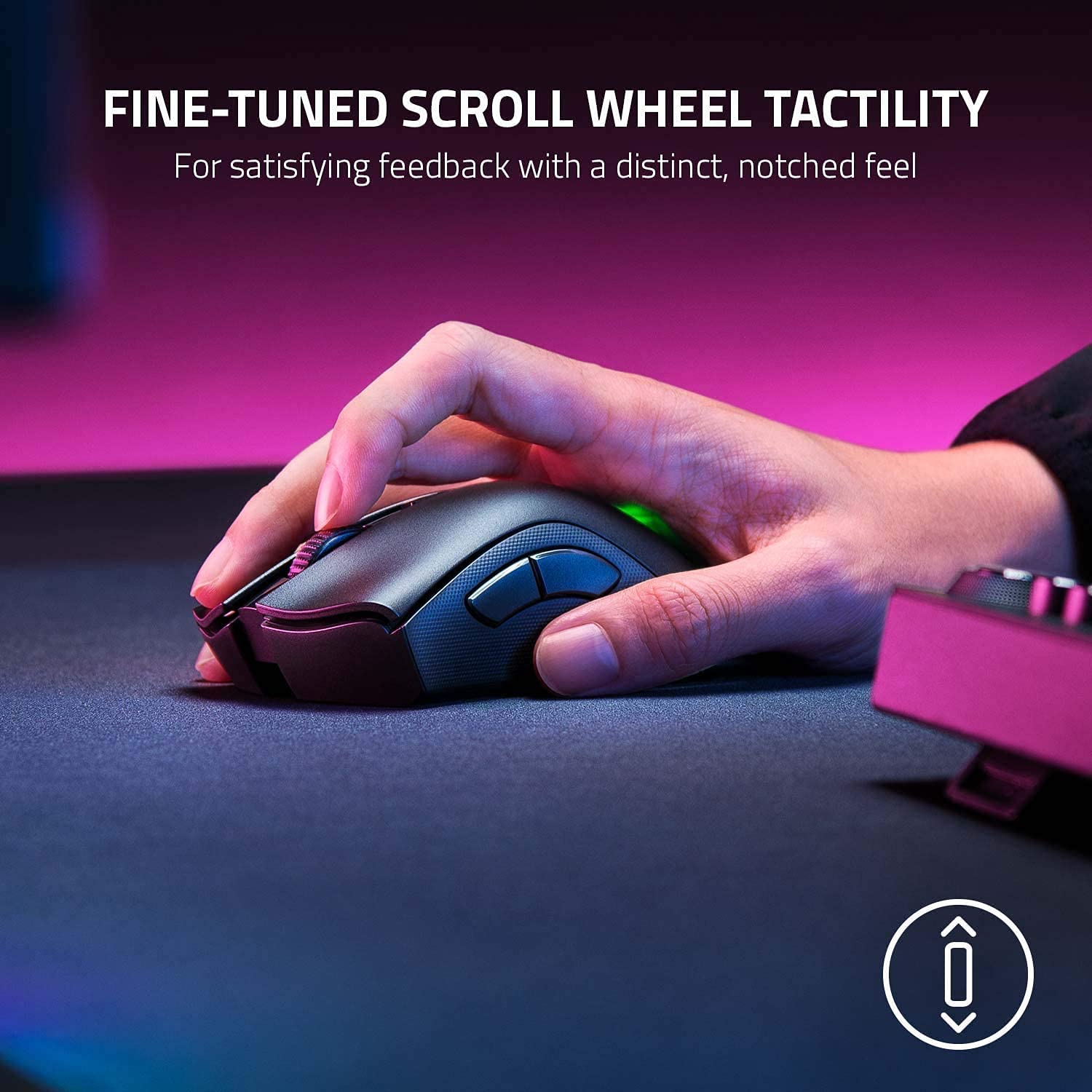 Razer DeathAdder v2 Pro Wireless Gaming Mouse: 20K DPI Optical Sensor - 3X Faster Than Mechanical Optical Switch - Chroma RGB Lighting - 8 Programmable Buttons - Classic Black (Renewed)