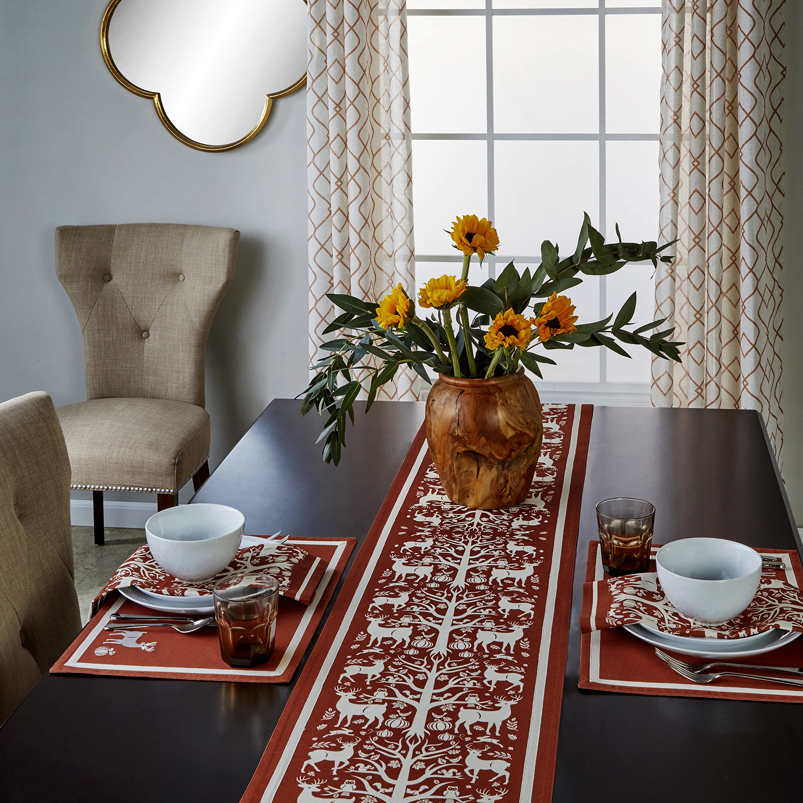 Vern Yip by SKL Home Harvest Otomi Runner,Rust