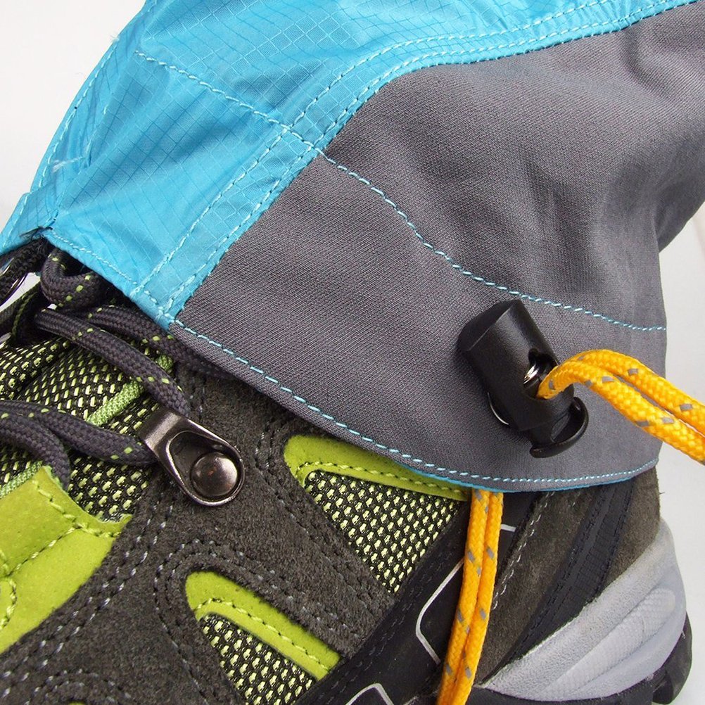 NUOLUX Pair of Outdoor Waterproof Ankle Walking Gaiters Hiking (Blue)