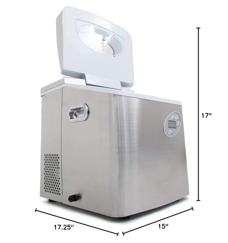 Whynter IMC-490SS Portable Ice Maker, 49-Pound, Stainless Steel
