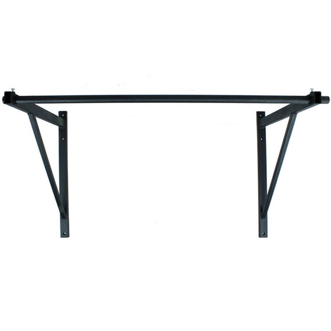 Titan HD Wall Mounted Pull Up Chin Up Bar with 8 in. Wood Olympic Gymnastic Rings - 1.5 in. W Heavy Duty Thick Straps &