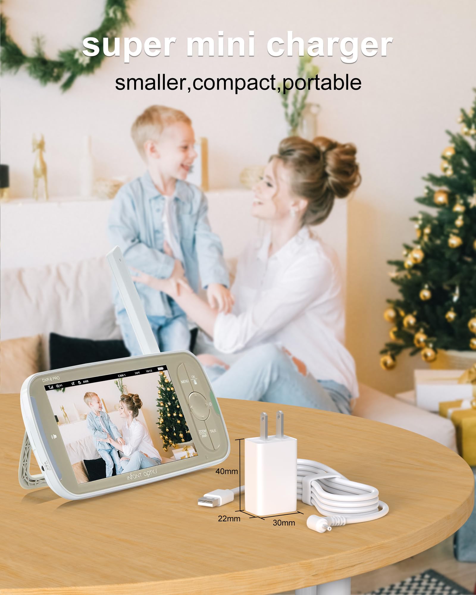 Replacement for Infant Optics Dxr-8 Pro Charger Only Compatible with Infant Optics Baby Monitor (NOT for Camera Unit/NOT for DXR8)