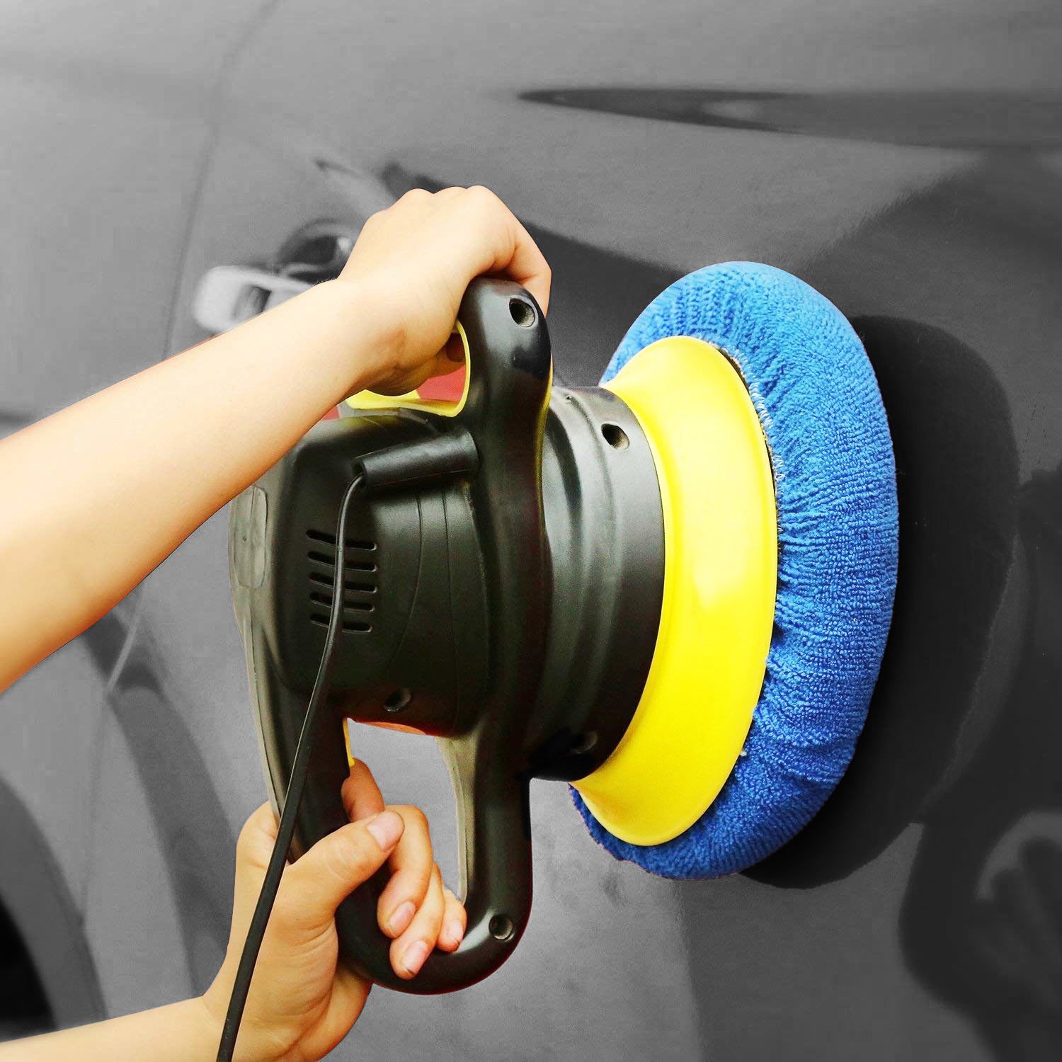 SIQUK 11 Pieces Buffing Pads 6 Inch Car Polishing Pad Kit Foam Polish Pads Car Polisher Attachment for Drill