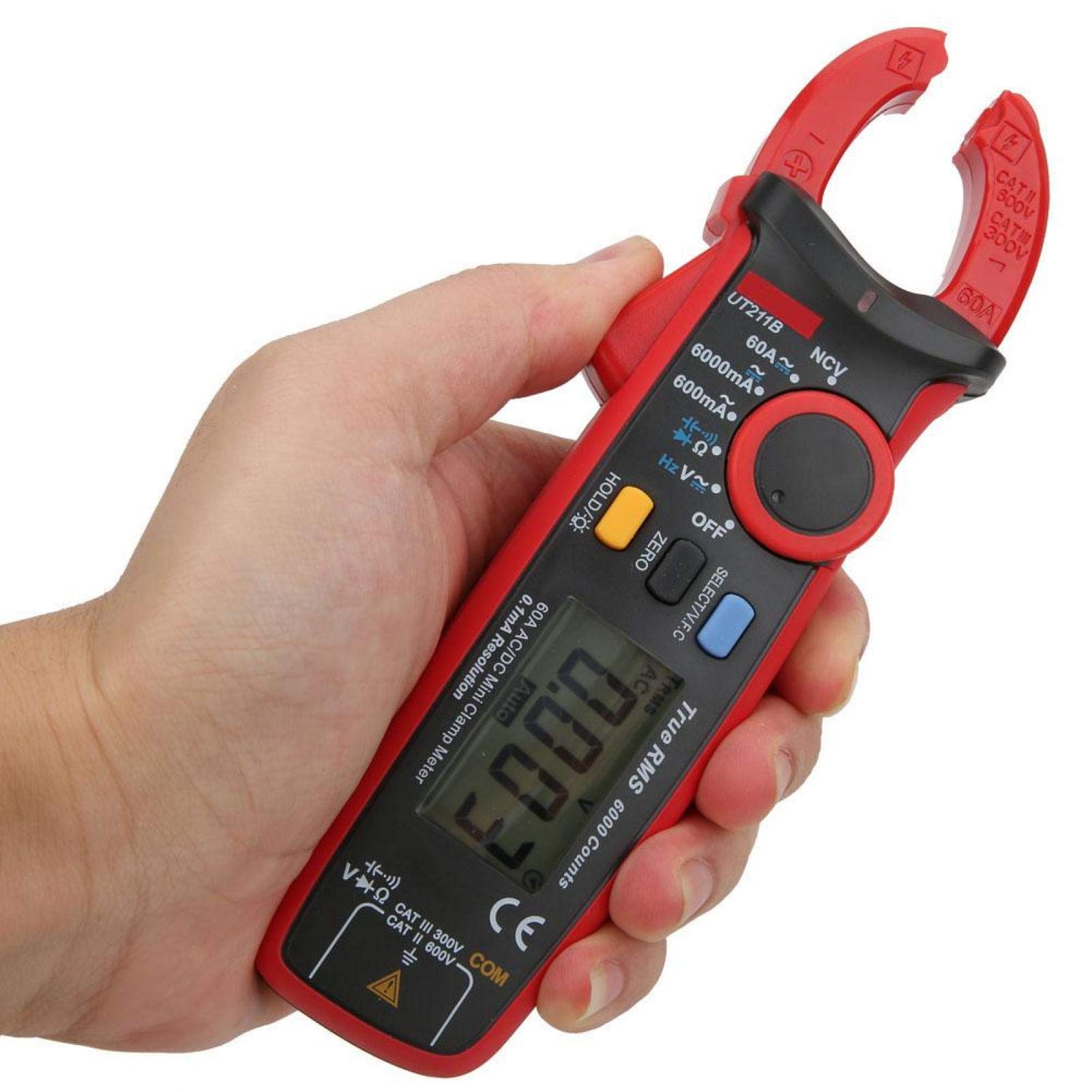 UT211B Clamp Meter Portable High Precision Multimeter True RMS AC/DC Current Mini Clamp Meters Support for VFC NCV True RMS Electriccircuittestingdevice Probadores y detectores