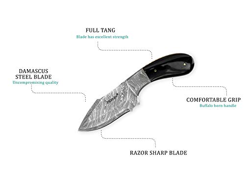 Perkin Knives - Handmade Damascus Hunting Knife