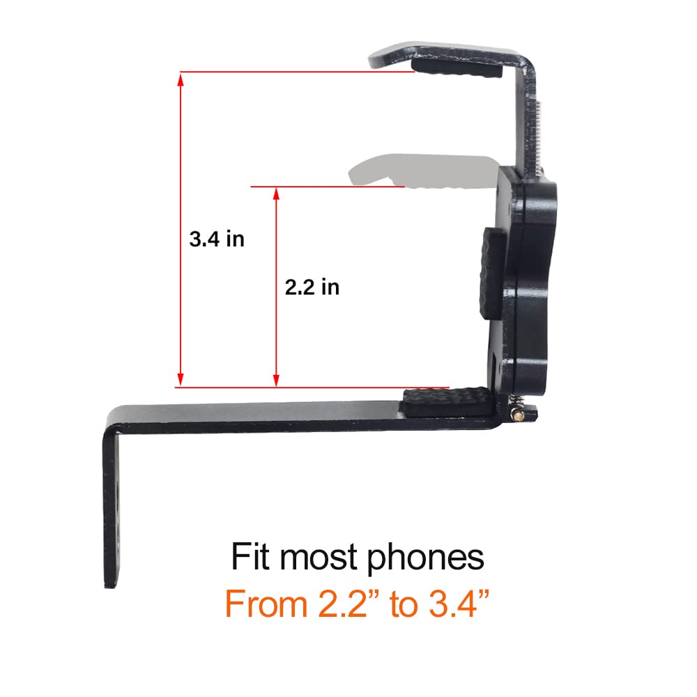 SOPOGER Archery Bow Phone Mount iPhone Holder Bracket for Compound Bow Hunting Bow Camera Stabilizer Phone Mount with Smartphone Samsung, GoPro Outdoor Archery Accessories