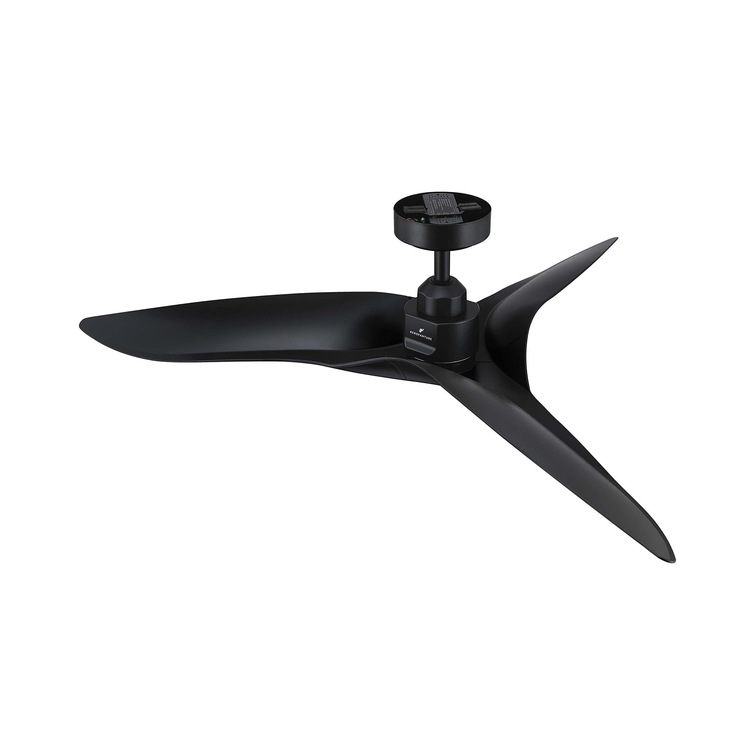 Parrot Uncle Ceiling Fans with Remote Control Modern Black Ceiling Fans No Light for Bedroom Outdoor Ceiling Fans for Patios Covered, 56 Inch