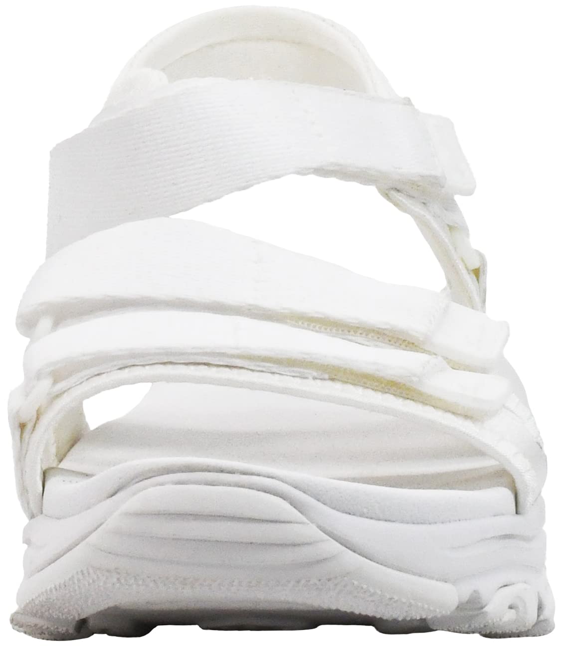 Skechers Women's D-Lites-Fresh Catch Sport Sandal White 10