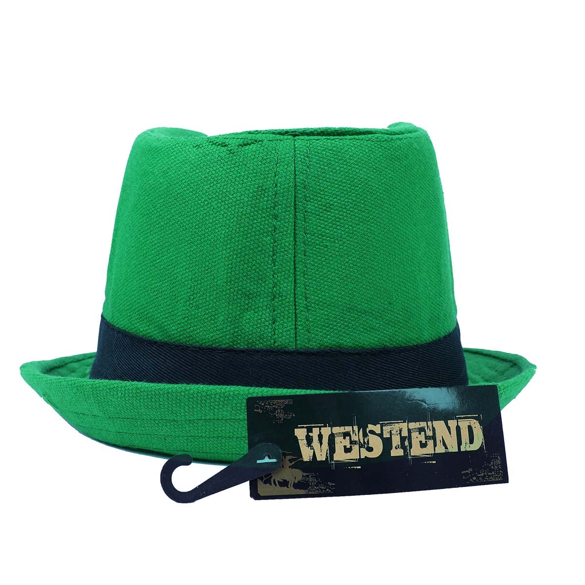 WESTEND Unisex Short Brim Fedora - Great for St. Patrick's Day Green