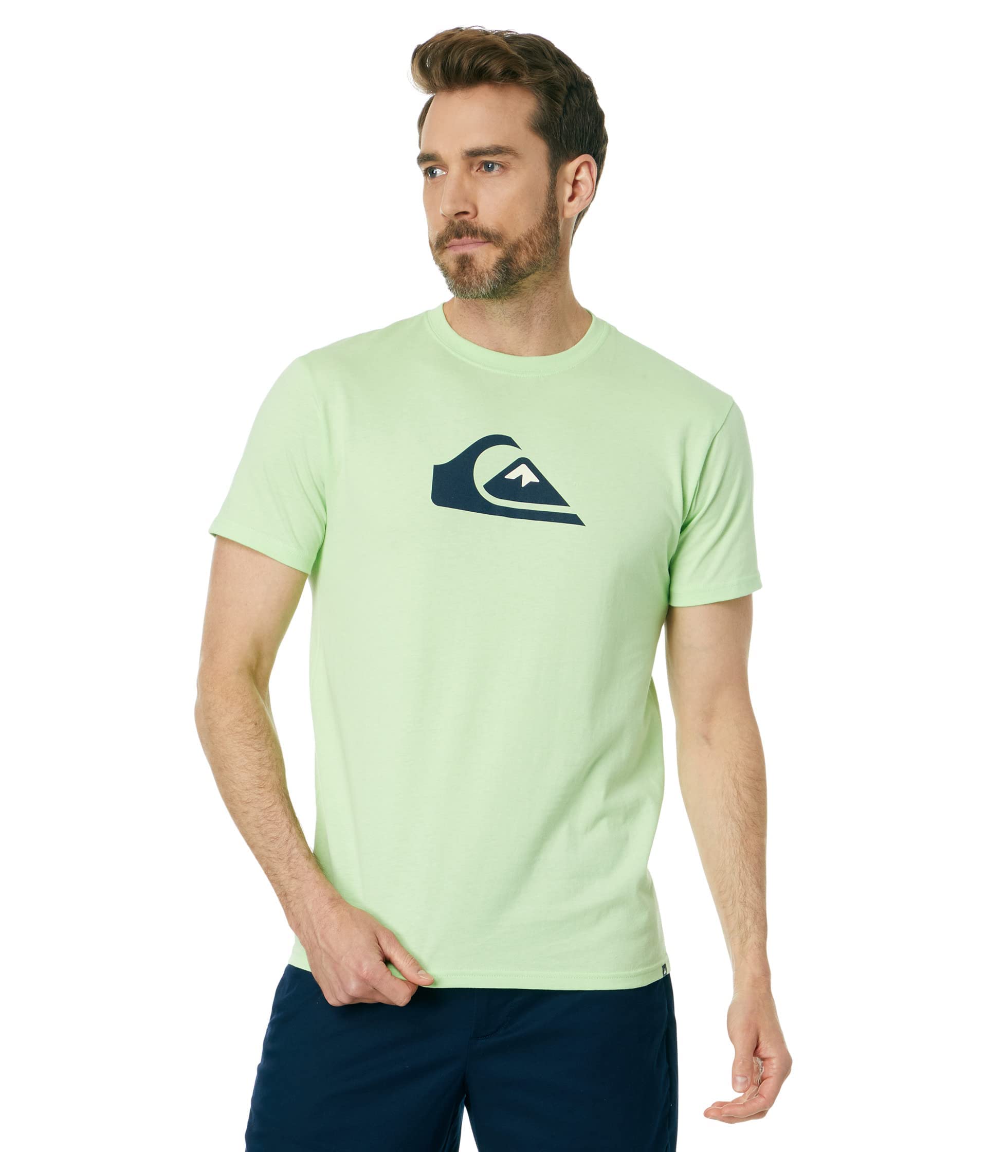 Quiksilver Men's Comp Logo Tee, Paradise Green, X-Large
