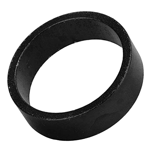 Shanrya Road Bike Headset Washer, Fine Workmanship Bicycle Headset Spacer Glossy Environmental Protection for Cycling(Black)