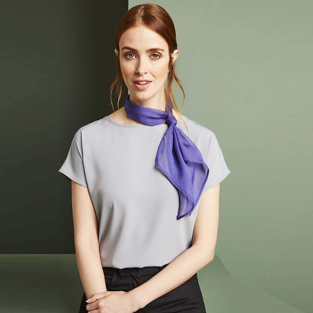 Premier Ladies/Womens Work Chiffon Formal Scarf (One Size) (Sapphire)