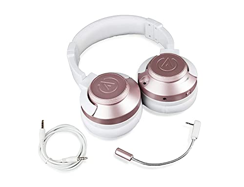 PowerA Fusion Wired Stereo Gaming Headset with Mic for PlayStation 4, Xbox One, X, Xbox One S, Xbox 360, Nintendo Switch, PC, Mac, VR, Android, and iOS - Rose Gold - Not Machine Specific