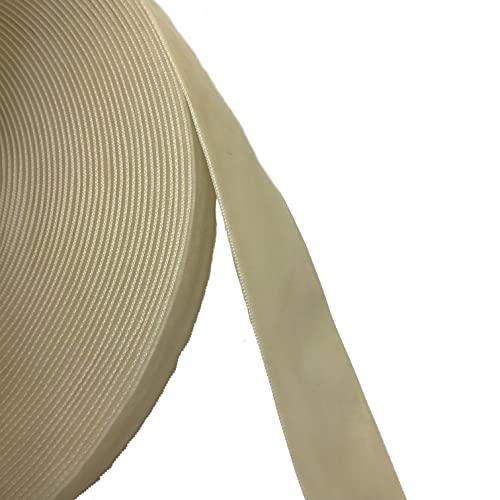 PEPPERLONELY 5 Yards Single Face Velvet Ribbon 25mm (1 Inch), Ivory #4