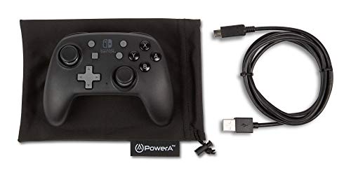 PowerA Nano Enhanced Wireless Controller for Nintendo Switch - Black, Works with Nintendo Switch Lite, Bluetooth Controller, Gamepad, Compact, Smaller, Rechargeable, Portable - Nintendo Switch