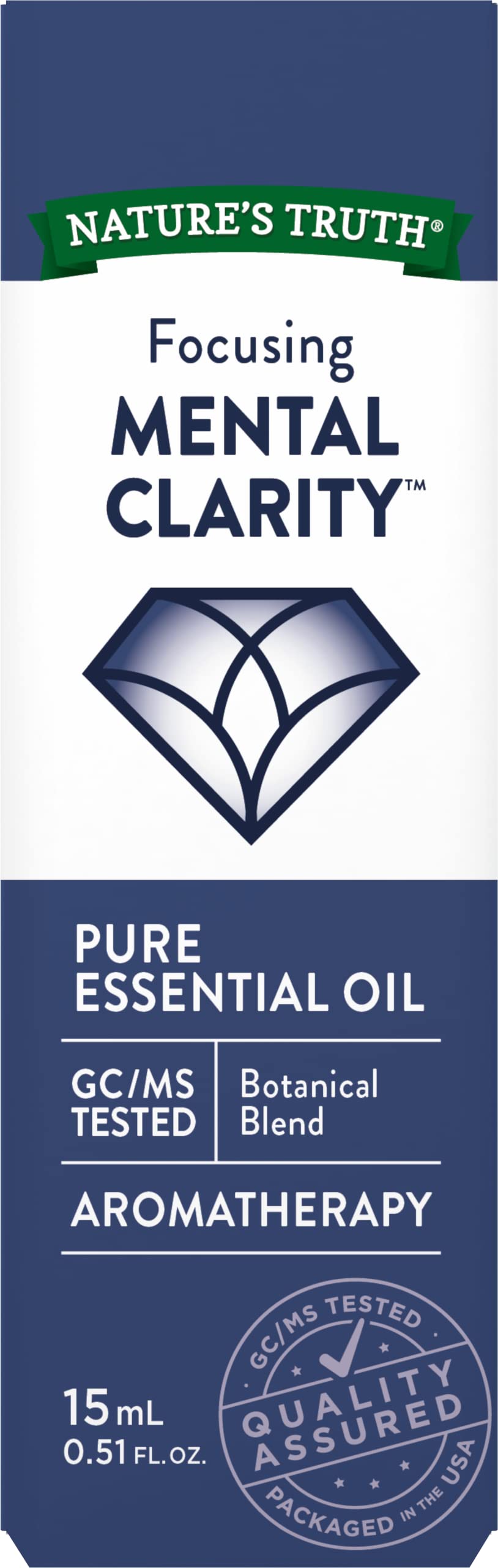 Nature's Truth Essential Oil, Mental Clarity, 0.51 Fluid Ounce, Clear