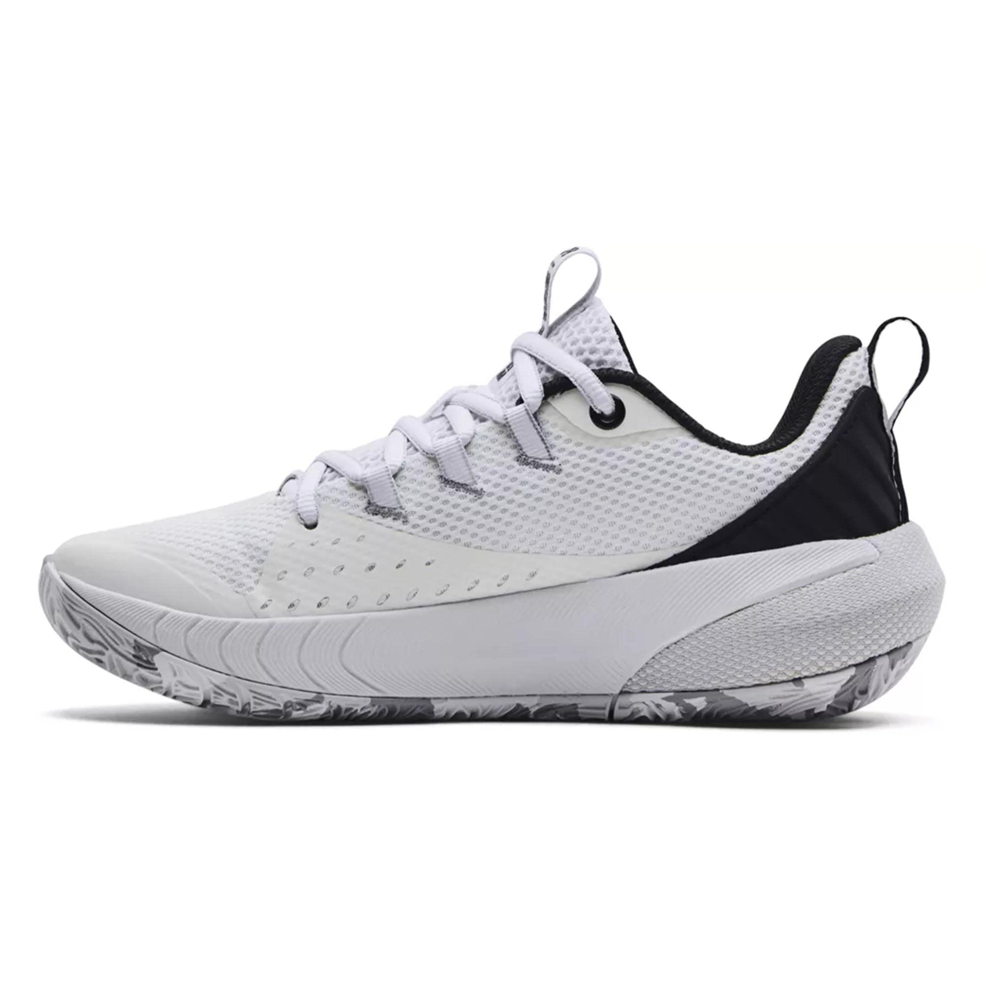 Under Armour Women's HOVR Ascent Basketball Shoe (White/Black, us_Footwear_Size_System, Adult, Women, Numeric, Medium, Numeric_9)