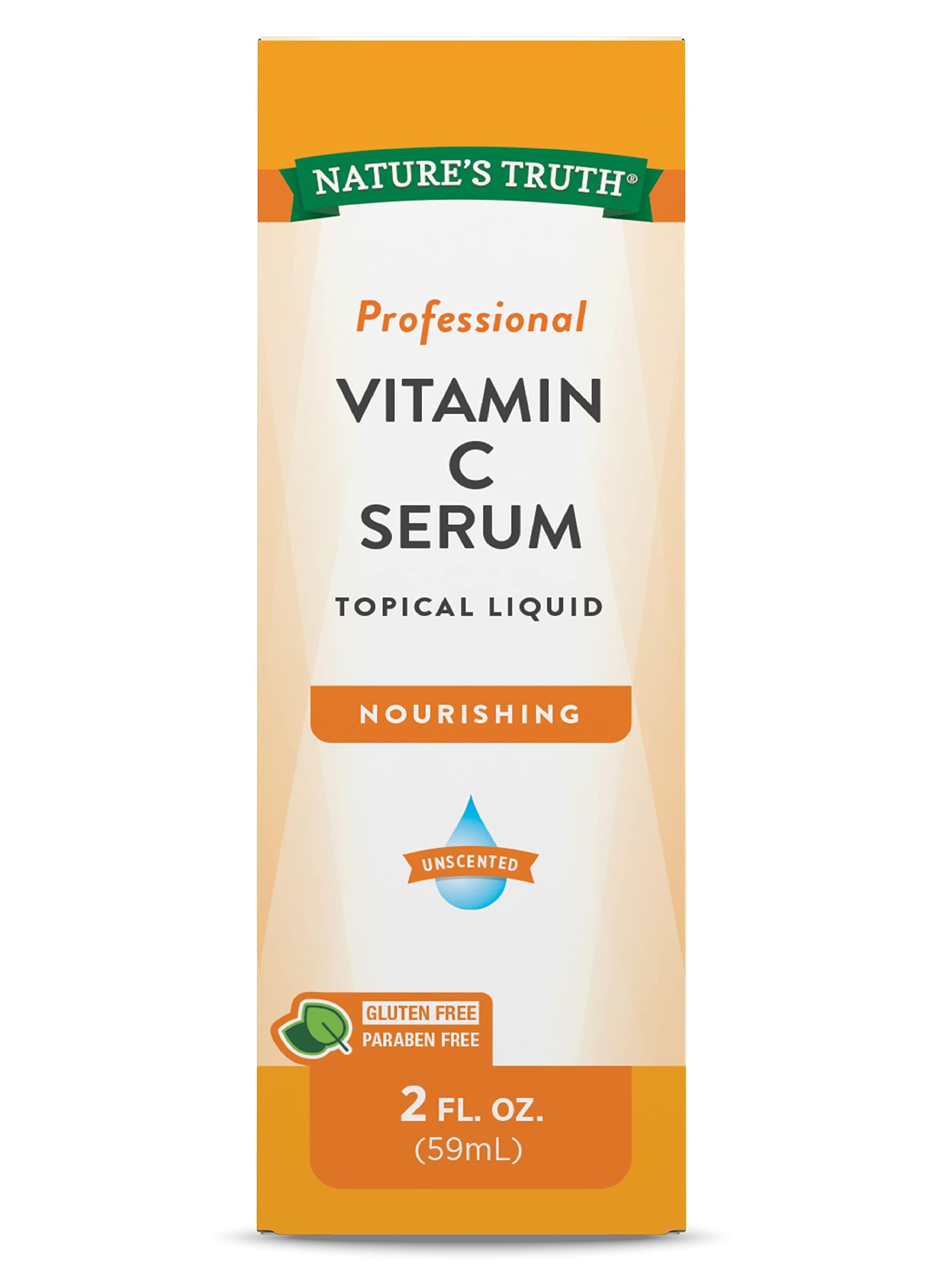 Nature's Truth Vitamin C Serum 2 oz | Oil For Body & Face | Nourishing & Unscented
