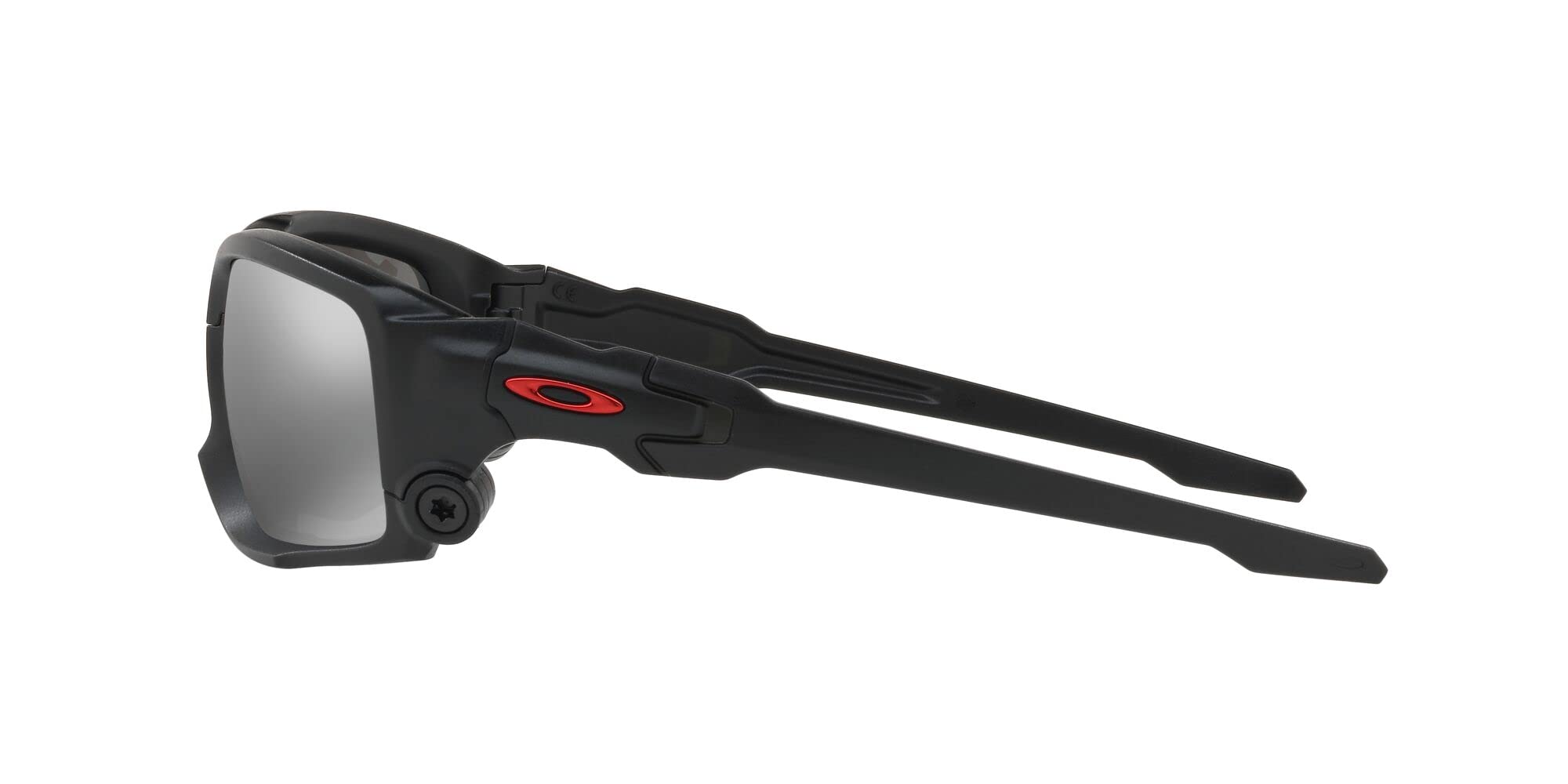 Oakley Men's OO9329 Ballistic Shocktube Rectangular Sunglasses, Matte Black/Black Iridium, 61 mm