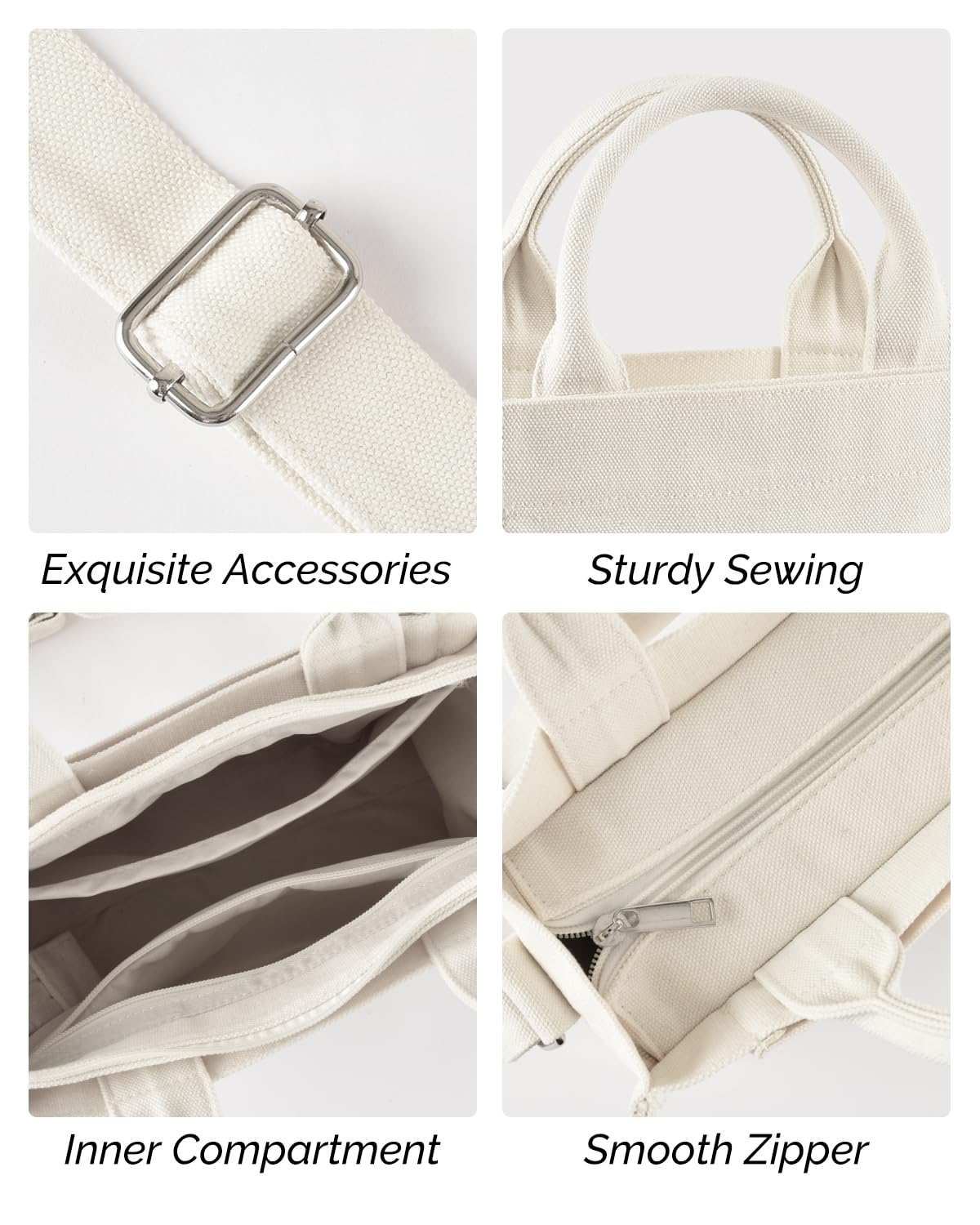 Prite Tote Bag for Women Canvas Crossbody Bag Shoulder Bag Handbag Satchel Hobo bag with Pockets