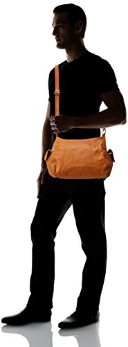 Piel Leather Top-Zip Shoulder Bag Cross Body Hobo, Honey, One Size